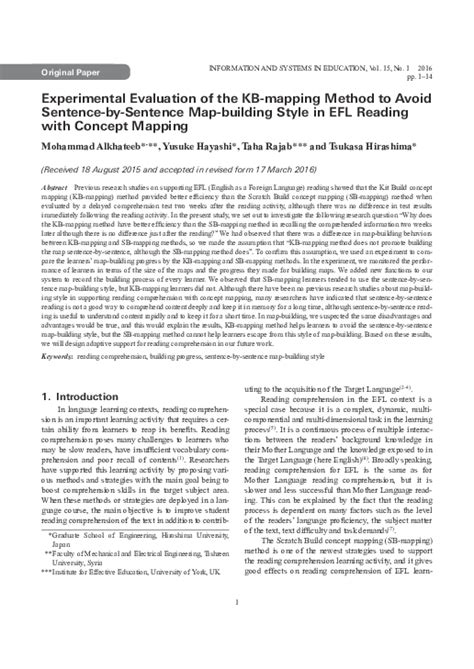 pdf experimental evaluation of the kb mapping method to avoid