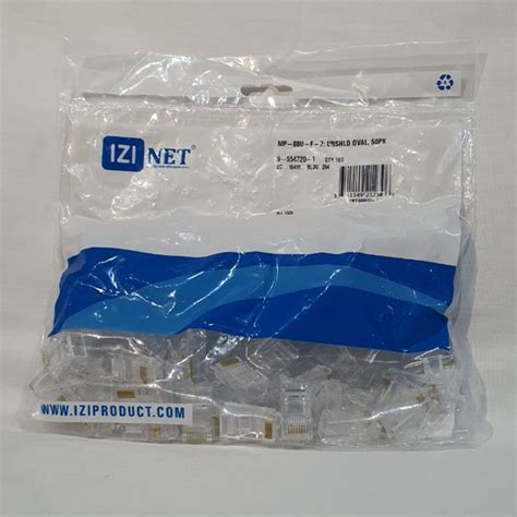 Jual Connector Konektor Utp Rj Cat Izinet Jack Lan Shopee Indonesia