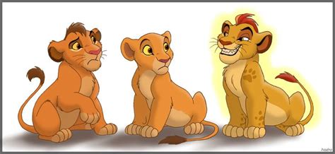 Simba And Nalas Cubs Young Kopa Son Kiara Daughter Kion Son