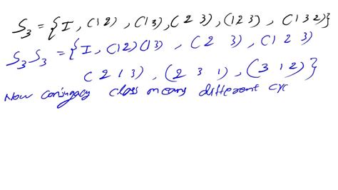 solved what are the conjugacy classes of the group s3 x s3 i already