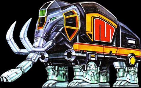 Mastodon Dinozord Power Rangers Megazord Superhero Cartoon Power