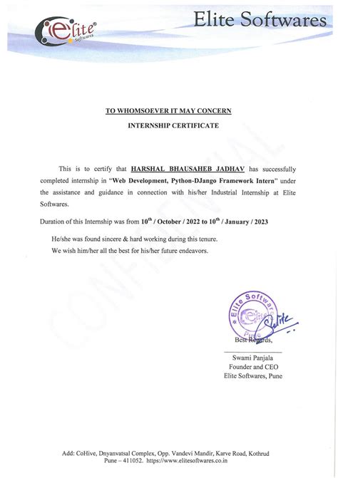 Harshal Jadhav On Linkedin I Am Delighted To Inform You That I Have