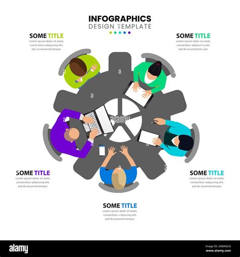Infographic Design Template Creative Concept With 5 Steps Can Be Used For Workflow Layout