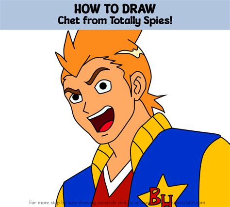 How To Draw Chet From Totally Spies Totally Spies Step By Step
