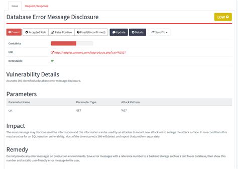 Vulnerability Severity Levels Acunetix