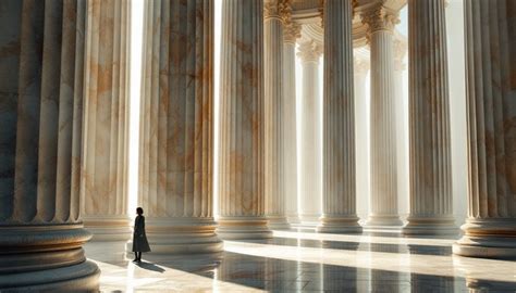 Free Light Between Columns Image Columns Marble Classical