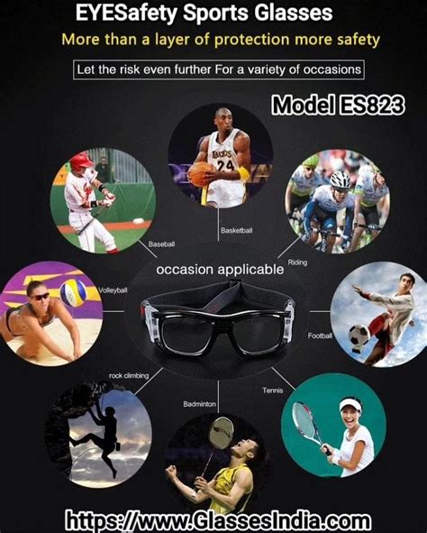 Elevate Your Game With Eyesafety Sports Glasses Model Es823 🏀⚾🚴‍♂️