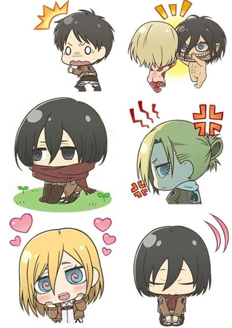 Attack On Titan Chibi Hình ảnh đáng Yêu Không Thể Bỏ Lỡ