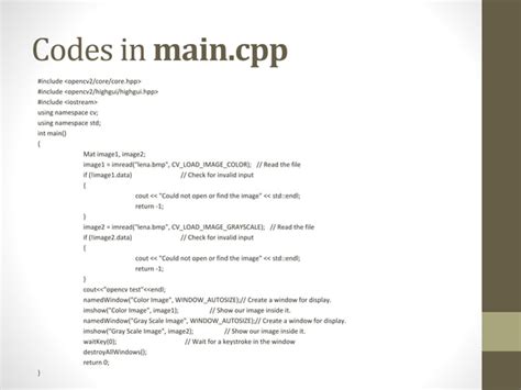 Using OpenCV 3 2 0 With CodeBlocks PPT
