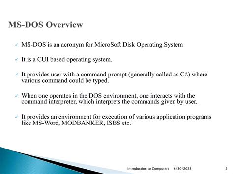 Disk Operating System Ppt