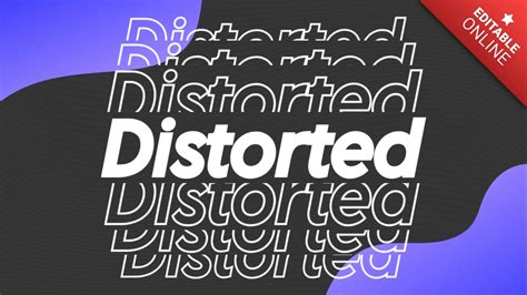Distorted Repeat Text Effect Generator