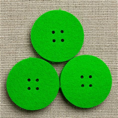 Felt Buttons Color Green At Best Price In Vadodara Baroda Woollen Felt
