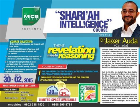 Who Is Dr Jasser Auda Themicainstitute