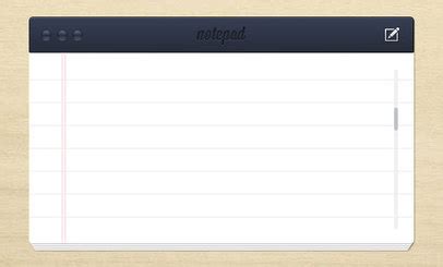 Notepad UI Design PSD Free PSD Download FreeImages
