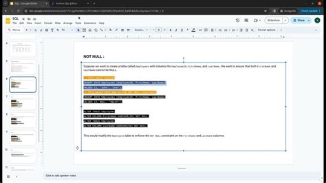 What Are Constraints In Sql Part 1 Youtube