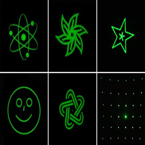 Fine Goods Six Patterns For Light 6 In 1 Focus Doe Laser Grating Lens Laser Lens Cd And China