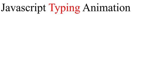 Text Typing Animation