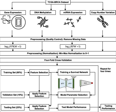 overall pipeline for survival analysis we obtain multi omics data