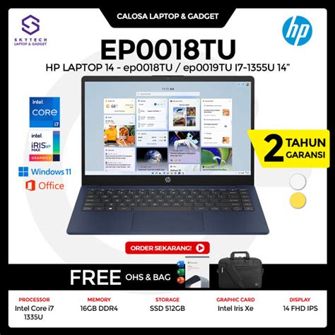 HP Ep TU Intel Core I U RAM GB SSD GB Full HD IPS Windows OHS Laptop