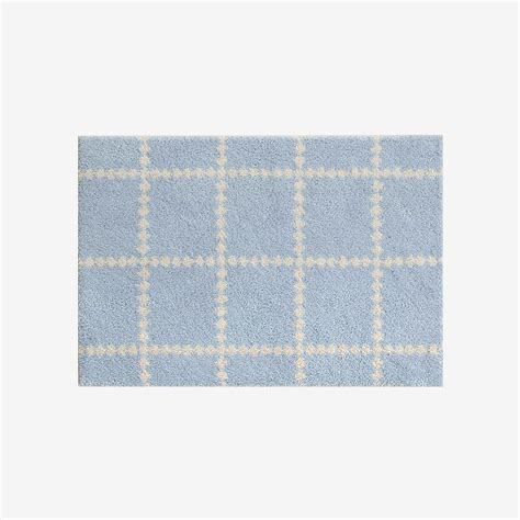 크로스 도어 매트 파스텔 블루 50x70 감도 깊은 취향 셀렉트샵 29cm