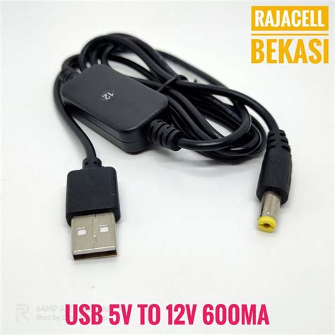 Jual Kabel USB Booster Step Up 5V To 12V 600mA DC DC Converter Tegangan Shopee Indonesia