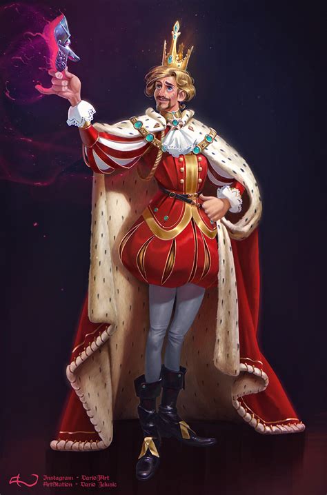 Artstation Naive King King Drawing King Cartoon King Outfit