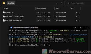 Change File S Date Timestamp Via CMD Or PowerShell