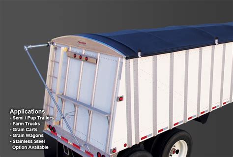 Farm Truck Roll Tarp System Semi Trailer Tarps Ez Loc