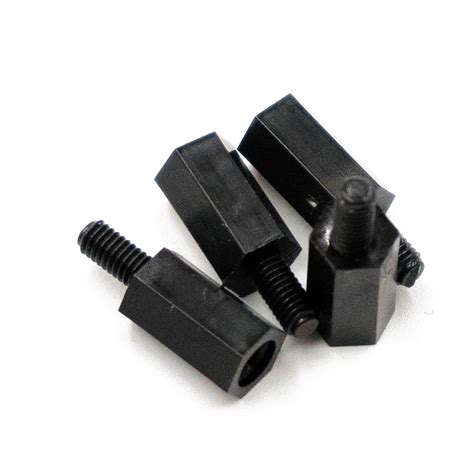 Купить Стойка М3 10 nylon black 4 штуки arduino esp raspberry pi