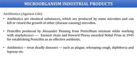 microbes in human welfare class xiith biology powerpoint slides