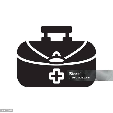 가방 의학 아이콘 벡터 일러스트 레이 션 로고 서식 파일 디자인 플랫 스타일 트렌디 컬렉션 가방에 대한 스톡 벡터 아트 및 기타 이미지 Istock