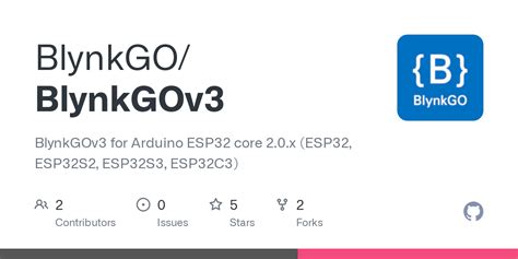 Github Blynkgo Blynkgov3 Blynkgov3 For Arduino Esp32 Core 2 0 X Esp32 Esp32s2 Esp32s3