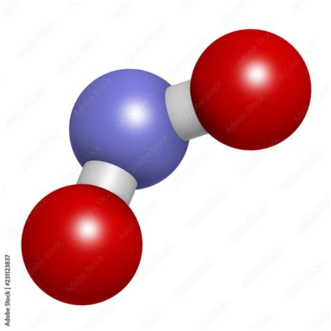 Nitrite Anion Chemical Structure Nitrite Salts Are Used In The Curing Of Meat 3d Rendering