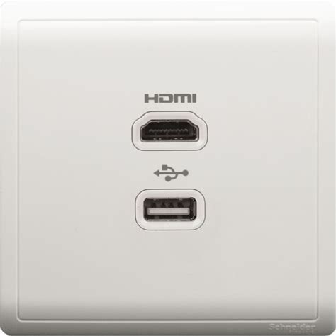 Buy Hdmi Usb Socket At Best Prices In Se Saudi Arabia Schneider Electric Bahrain