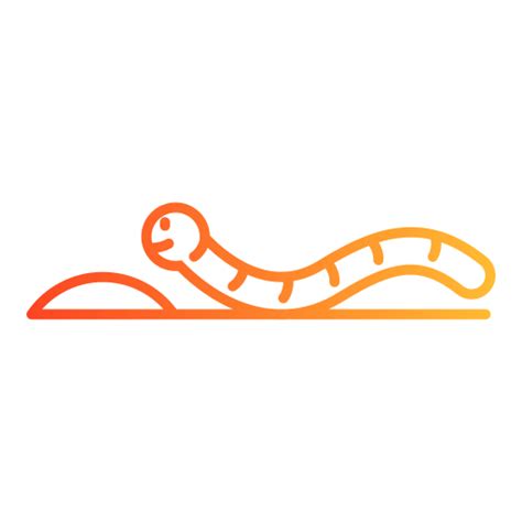 Worm Generic Gradient Outline Icon