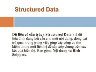 Structured Data PPT