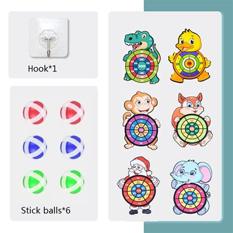 대형 다트 보드 어린이용 끈끈한 공 활 및 화살 장난감 소년 소녀 어린이 실내 야외 파티 놀이 타겟 게임 스포츠 장난감 야외 오락 및 스포츠