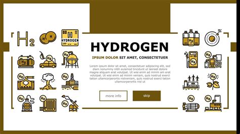 Hydrogen Industry Landing Header Vector 9931553 Vector Art At Vecteezy