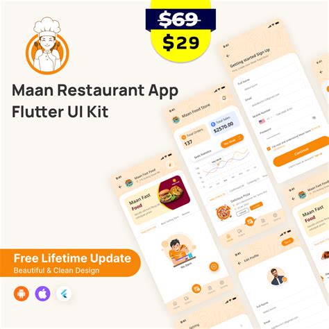 Acnoo Maan Restaurant Flutter App Ui Kit Android And Facebook