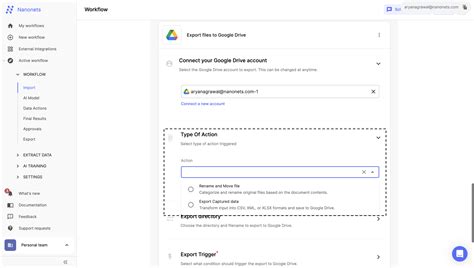 Google Drive Export