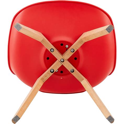 Set 4 Scaune Dining Bucatarie Vienod Lemn Pp Rosu Emagro