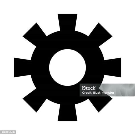 심플한 기어 실루엣 아이콘 벡터 설정 및 시스템에 사용할 수 있는 그림입니다 0명에 대한 스톡 벡터 아트 및 기타 이미지 0명 It 지원 개념 Istock