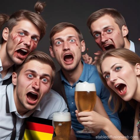 German Party With Masks Stable Diffusion Online