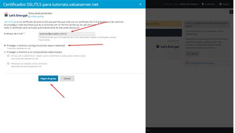 Como Configurar O Ssl Gratuito No Plesk Base De Conhecimento Valuehost