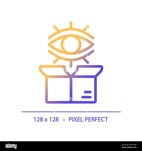 2d Gradient Product Monitoring Linear Icon Stock Vector Image And Art Alamy