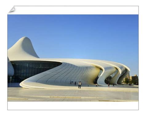 Print Of Heydar Aliyev Cultural Center Designed By Iraqi British