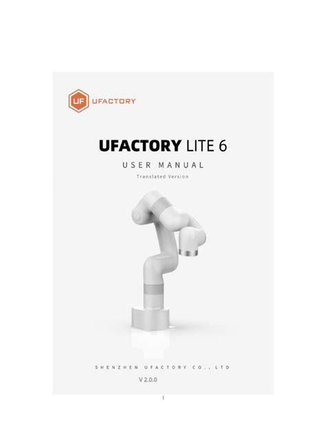 Lite6 User Manual V200 Pdf Cartesian Coordinate System Electrical Engineering