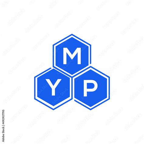 Myp Letter Logo Design On White Background Myp Creative Initials