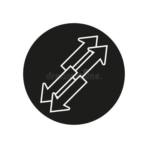 Opposite Direction Arrows Choice Conflict Concept Simple Dynamic