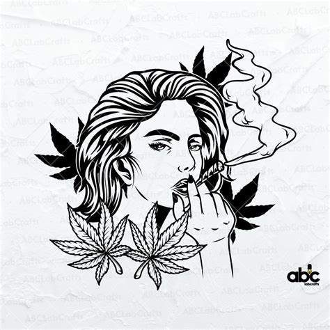Smoking Weed Drawing